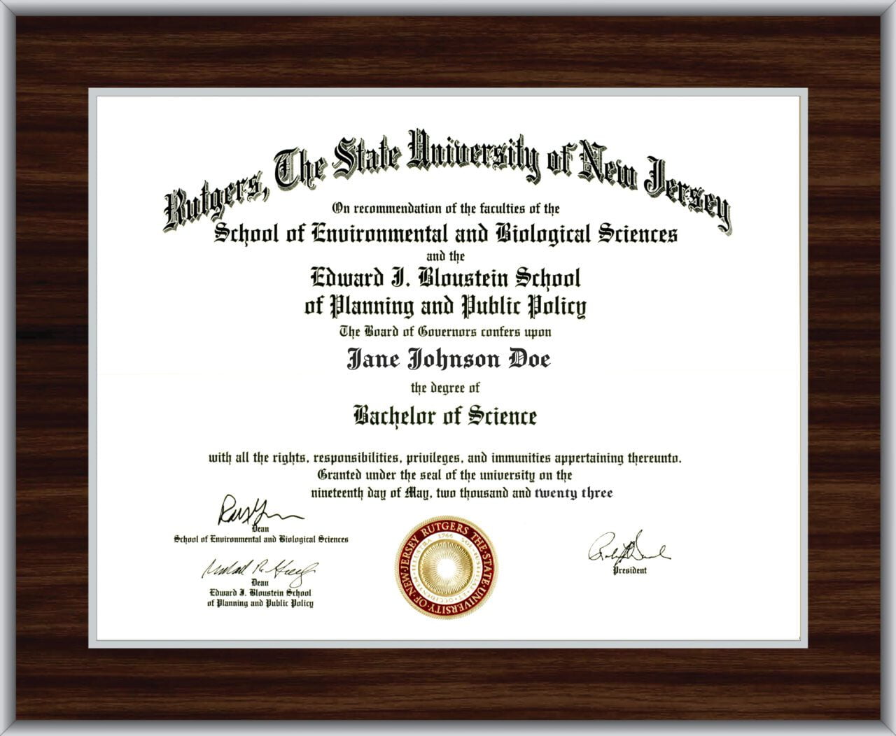 Impressive Laminated Diploma Plaques-40 Years of Experience